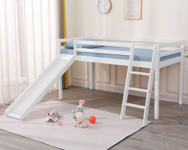 White wooden mid sleeper store
