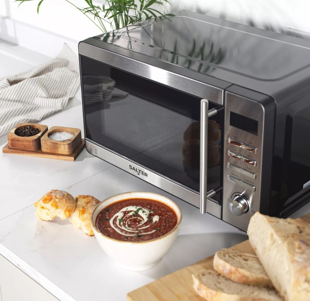 Salter Digital Microwave Instant Start Even Cooking 60 Minute Timer 20 ...