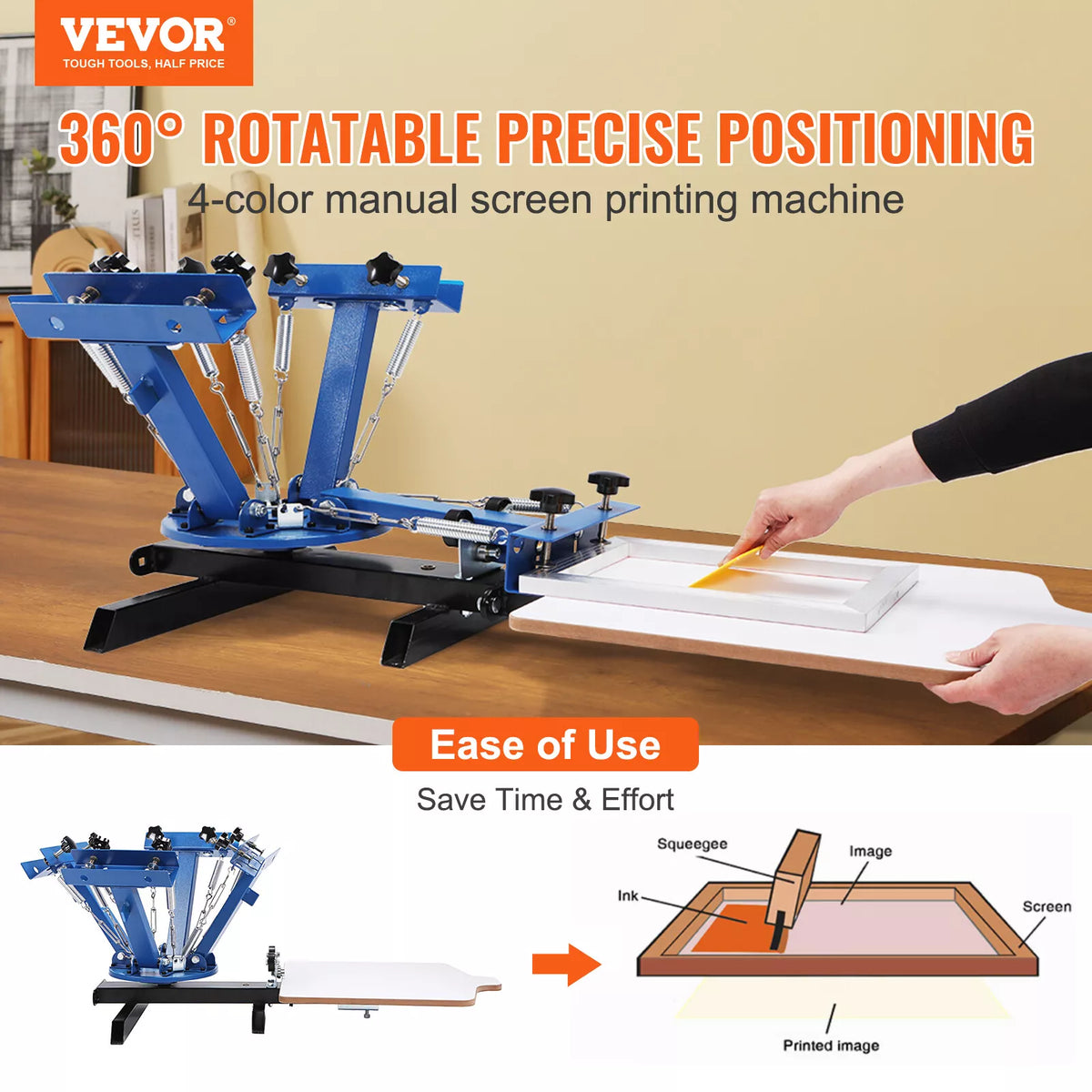 4 Color 1 Station Silk Screening Screenprint Press Screen Printing Mac ...