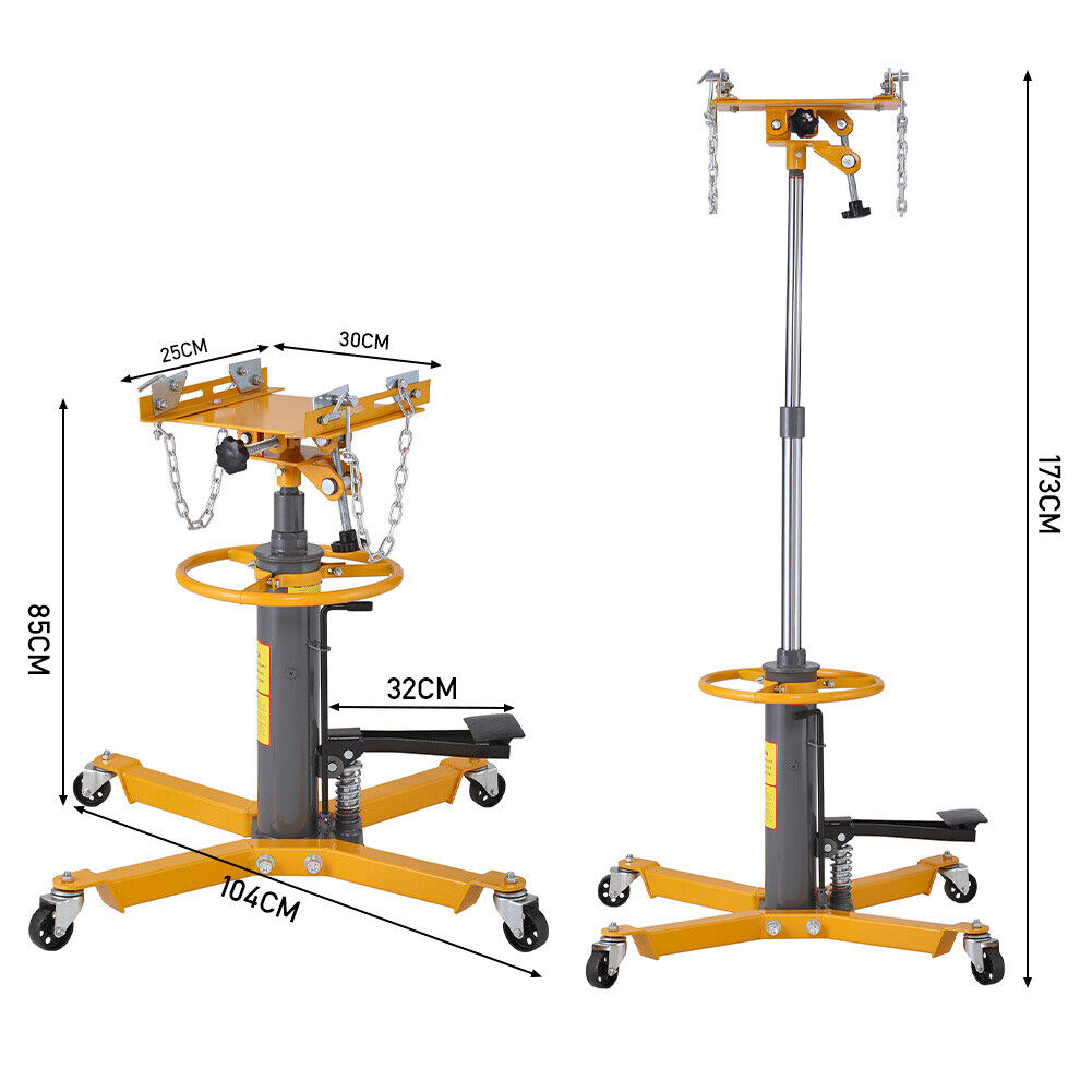 500kg Transmission Jack Double Stage Hydraulic Lift Hoist Auto Part Li ...