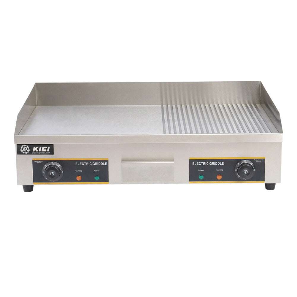 Stainless Steel Electric Countertop Griddle Kitchen Hot Plate Grilled ...