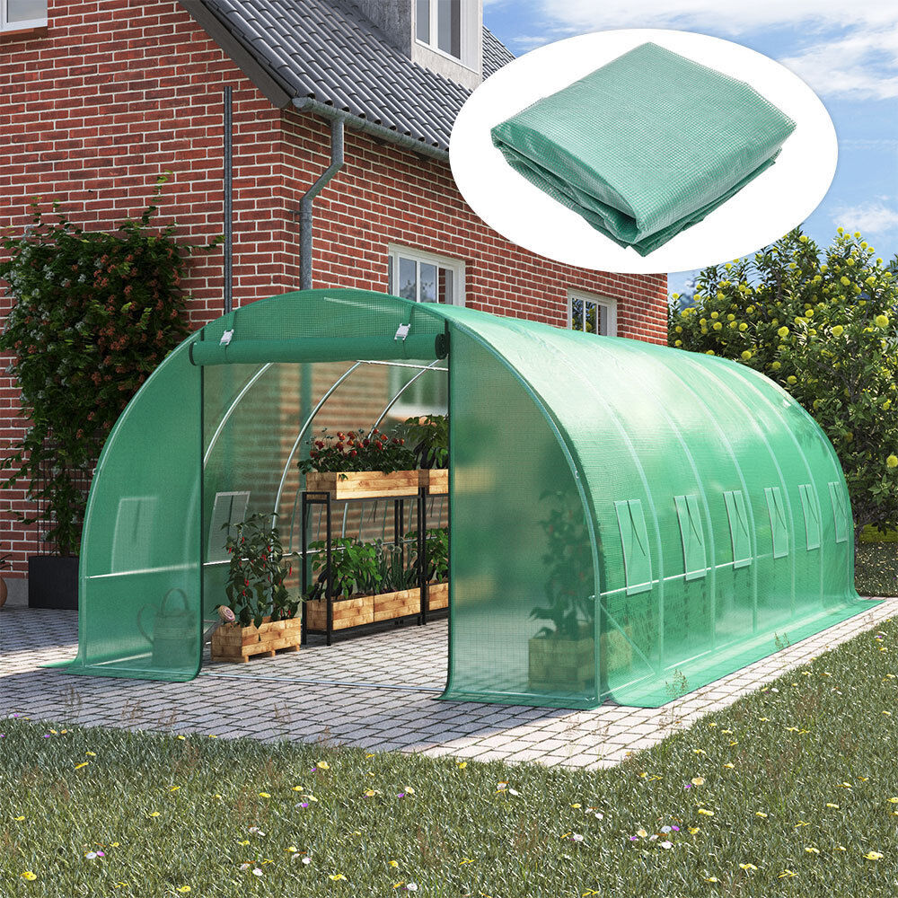 Replacement Cover Only Polytunnel Greenhouse Pollytunnel Gardening Doo ...