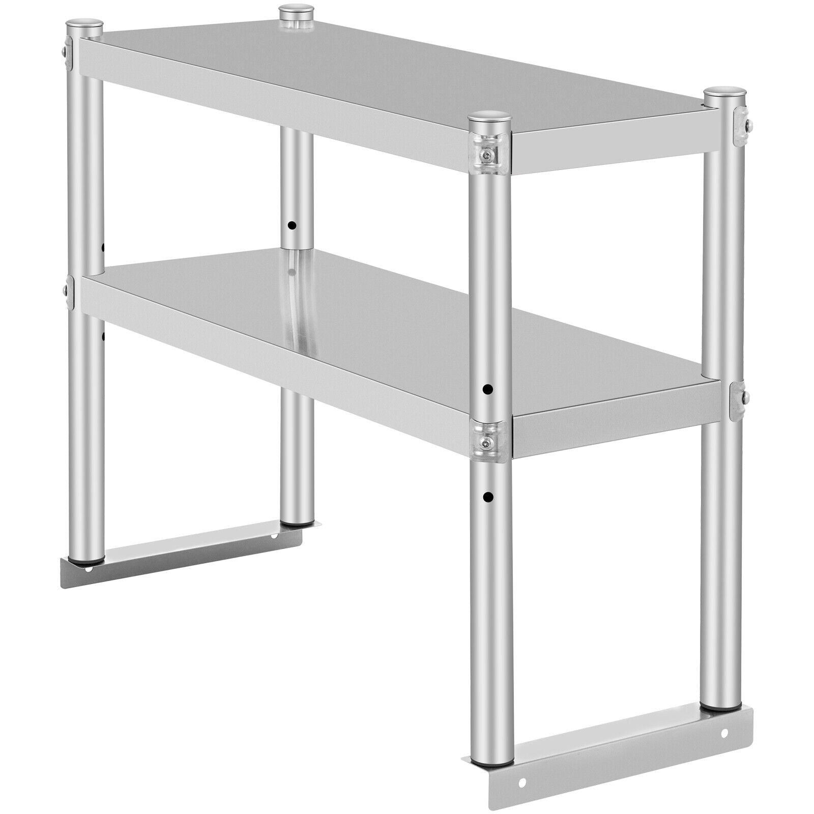 Double Overshelf Stainless Steel Overshelf 2-Tier 12" x 30" for Prep T ...
