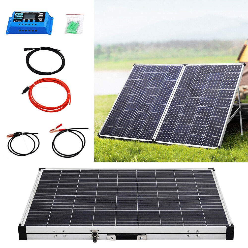 Portable 30-200W Monocrystalline Solar Panels Controller Home/Caravan ...