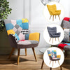 Small Wing Back Armchair High Back Lounge Single Sofa Living Room Fire ...
