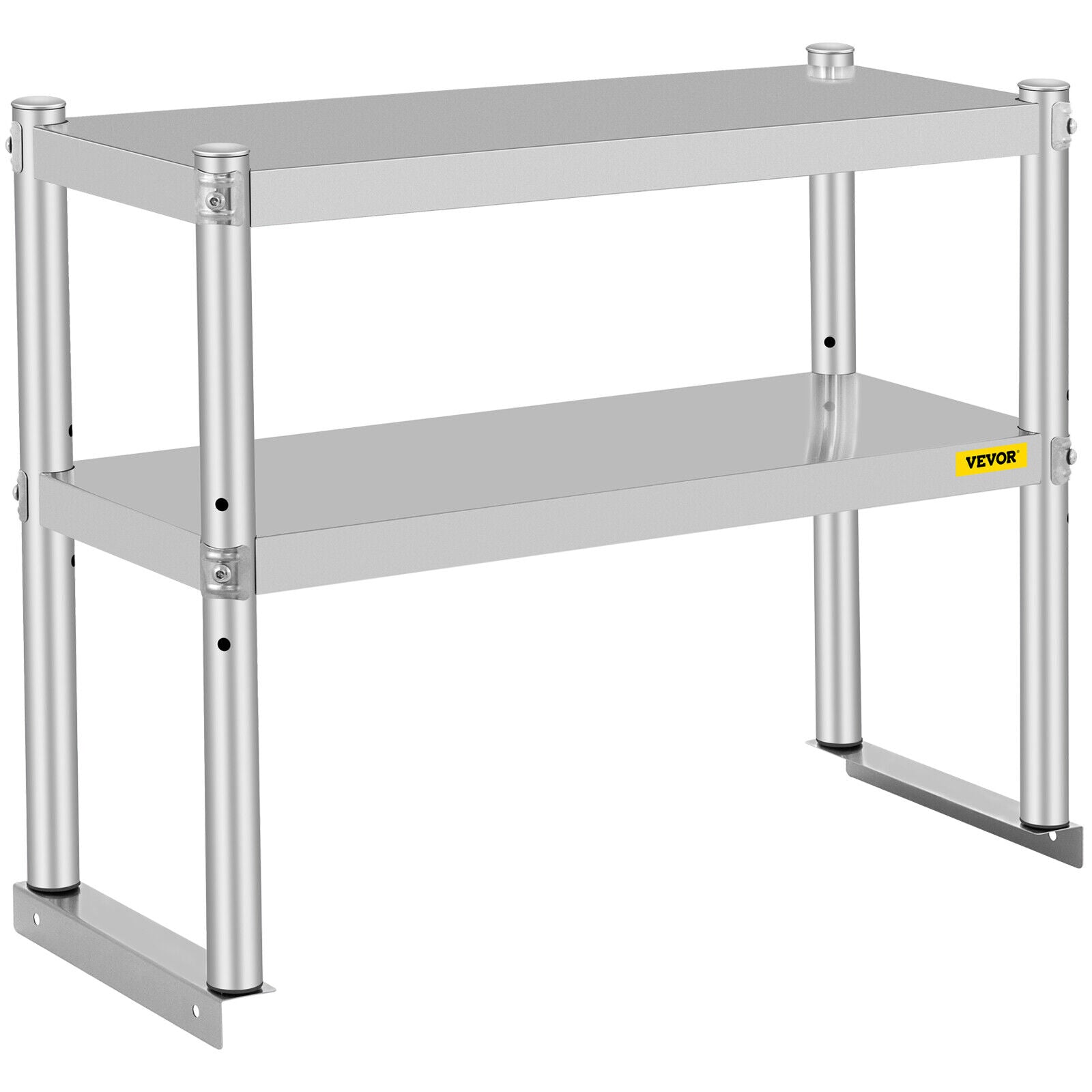 Double Overshelf Stainless Steel Overshelf 2-Tier 12" x 30" for Prep T ...