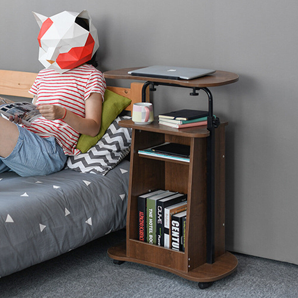 Mobile Lectern Podium Standing Height Adjustable Laptop Stand w/Wheels ...