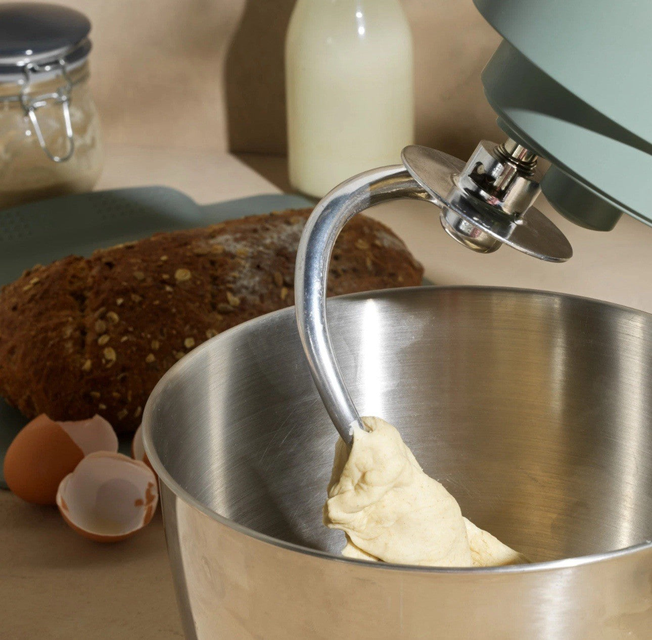 Progress Electric Stand Mixer 8 Speeds Stainless Steel 4L Bowl Go Bake ...