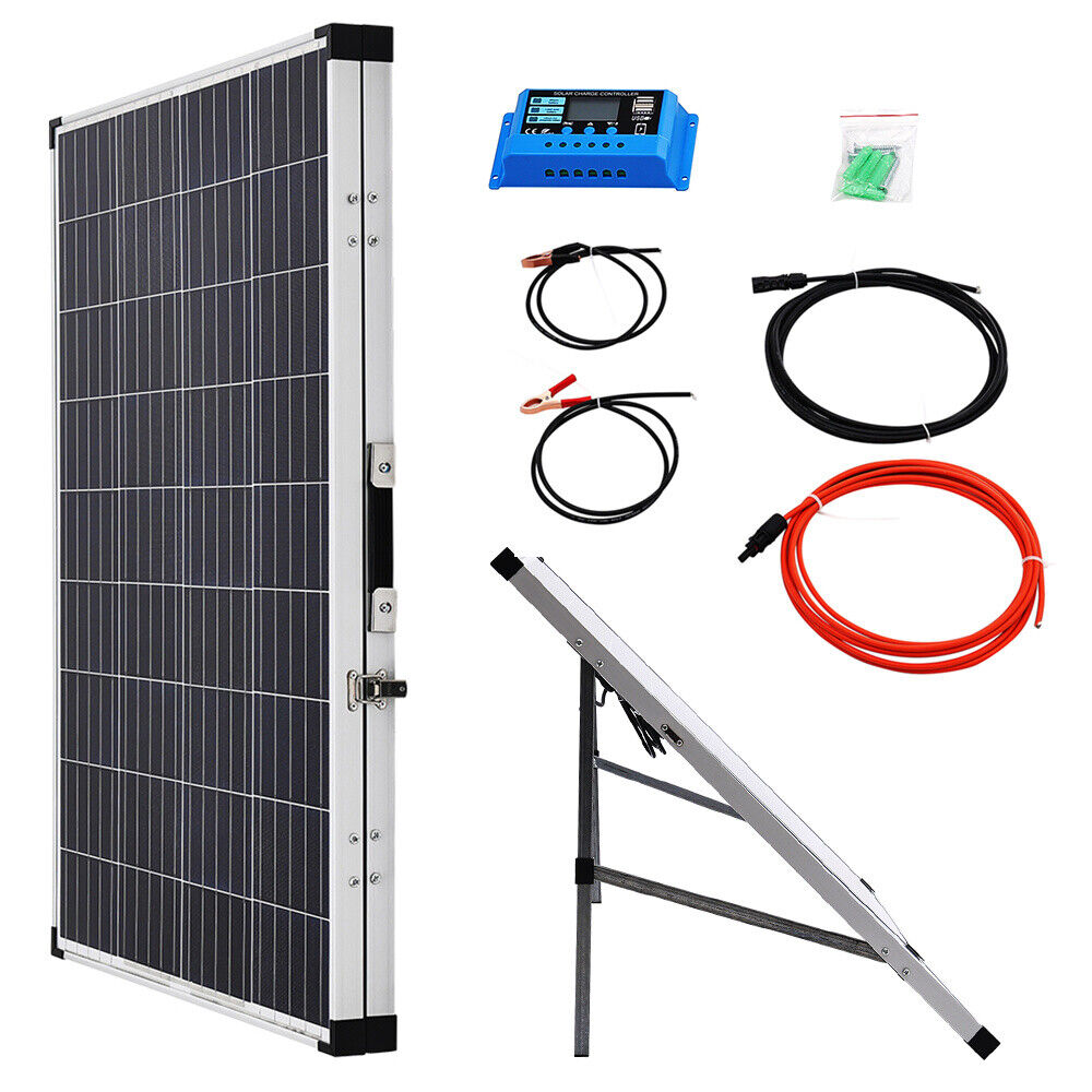 Portable 30-200W Monocrystalline Solar Panels Controller Home/Caravan ...