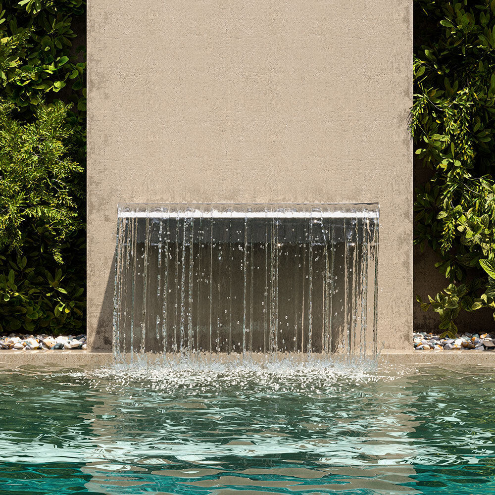 200-600mm Stainless Steel Spillway Waterfall WATER BLADE Cascade Water ...