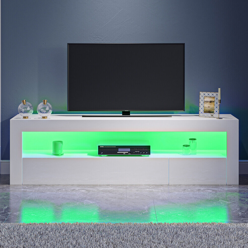 Modern TV Unit Stand Cabinet Sideboard High Gloss Front & Matt Body LE ...