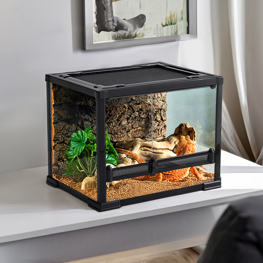 Large Glass Reptile Terrarium Vivarium Lizards Snake Gecko House Tank ...
