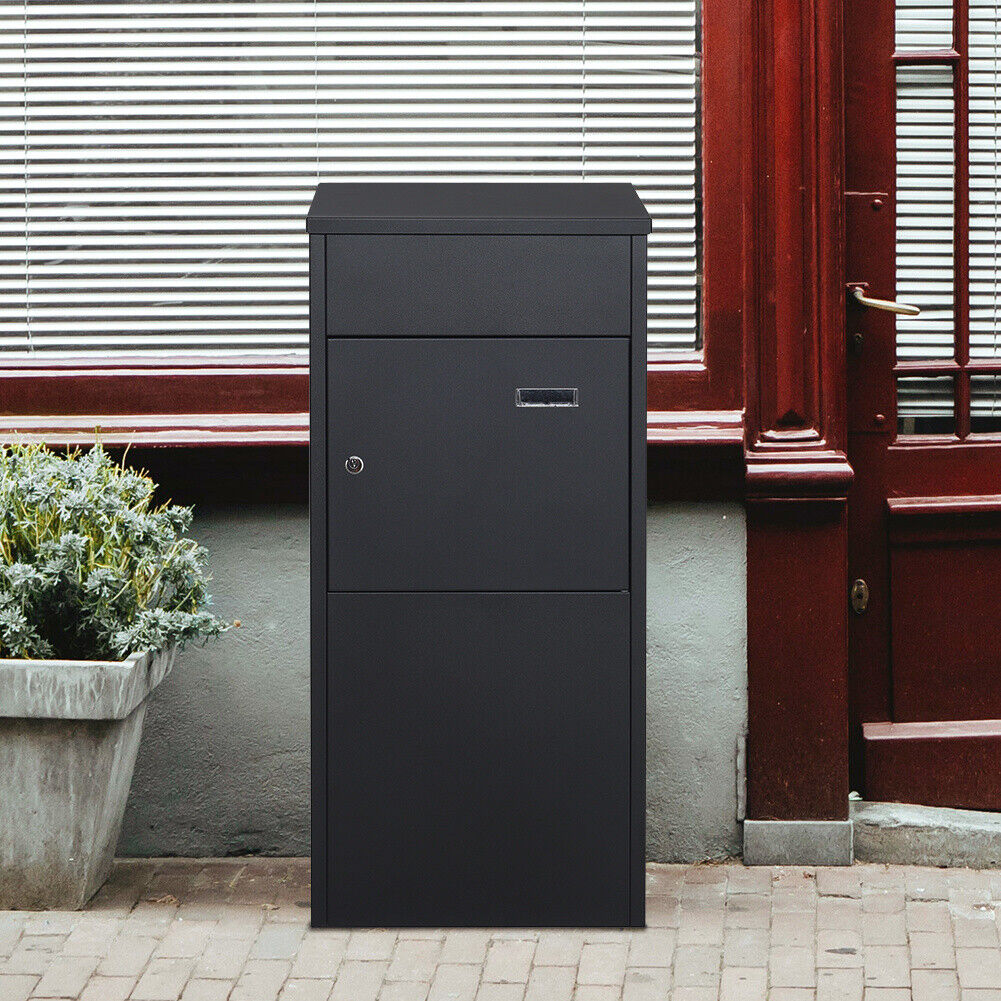 Large Letter Box Post Box Mail Letterbox Top Drop Parcel Delivery Box ...