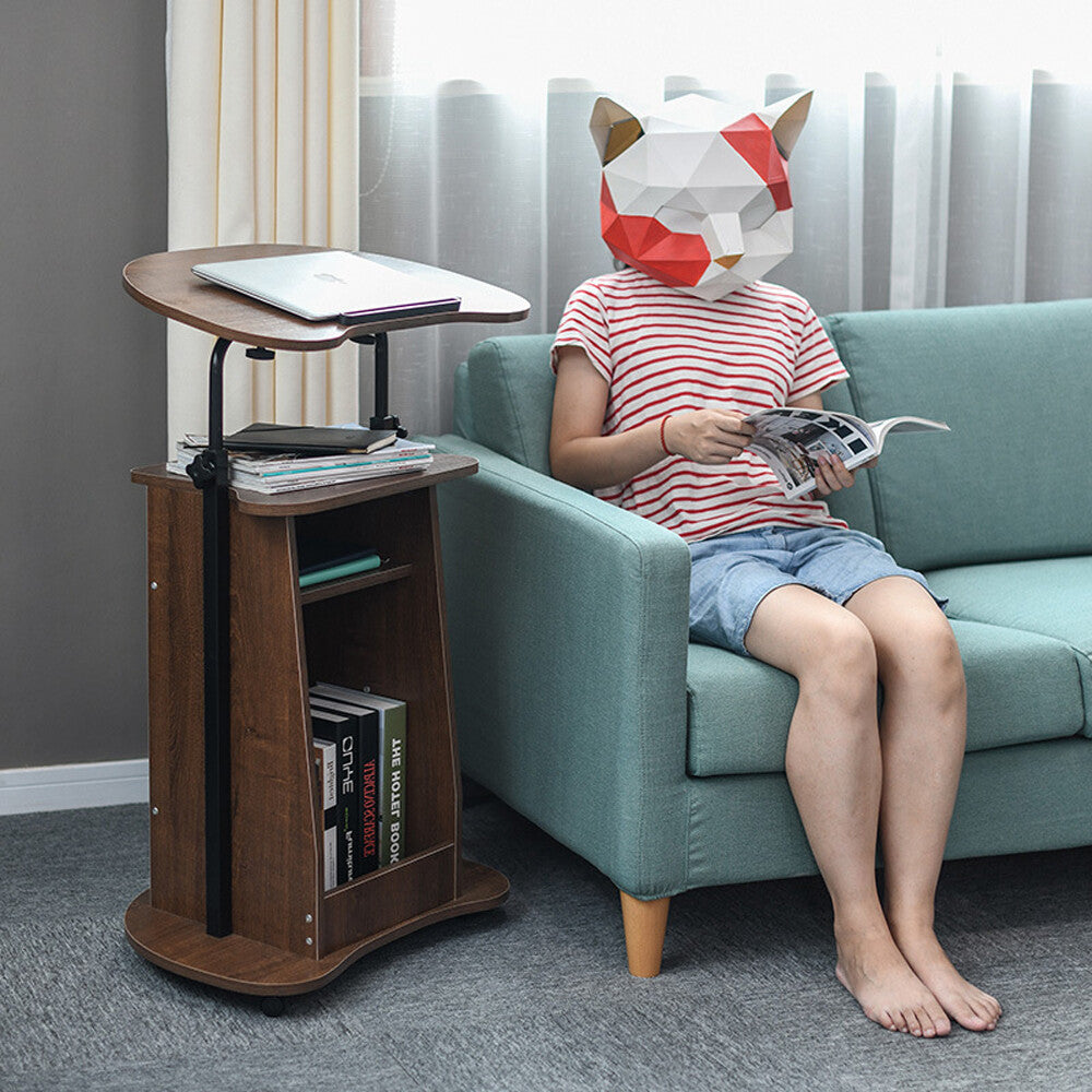 Mobile Lectern Podium Standing Height Adjustable Laptop Stand w/Wheels ...