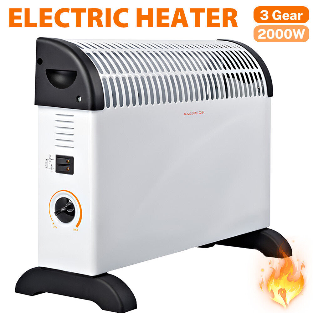 NEW MODEL 2000w Electric Convector Radiator Heater - 3 Heat Settings ...