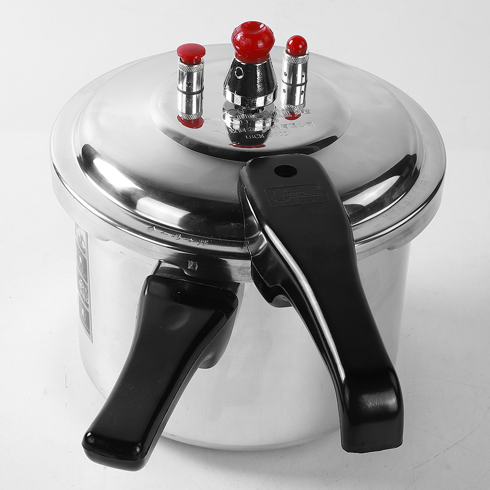 5 Litre Aluminium Pressure Cooker Quick with Lid Latch Indicator Explo ...