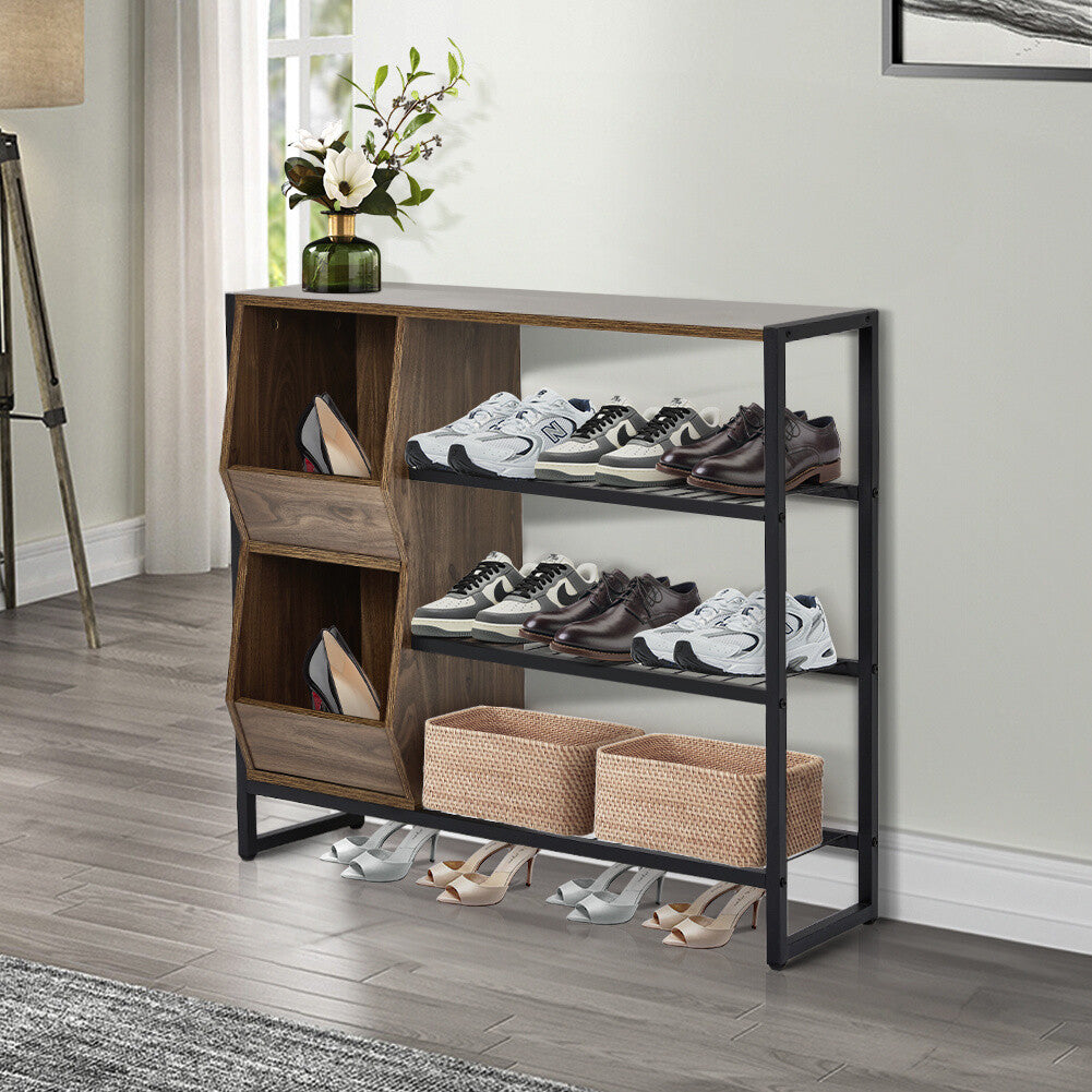 Hallway Console Table Storage Display Side Table Shoe Cabinet Footwear ...