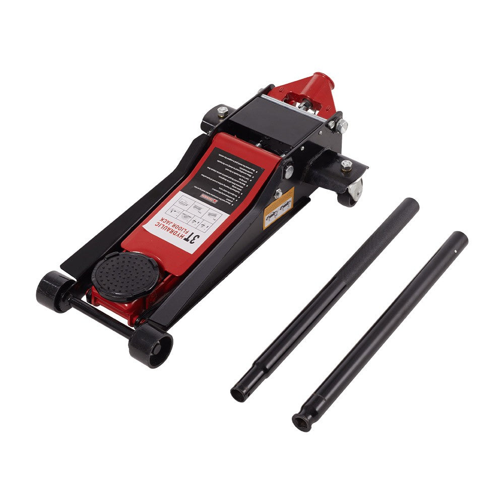 140mm-460mm Steel Trolley Jack 3 Ton Hydraulic for Van Car Caravan Flo ...