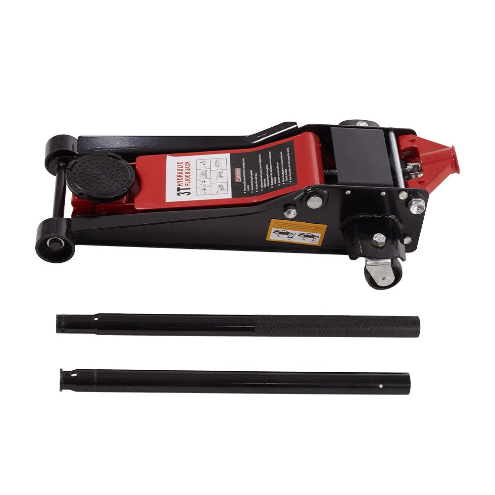 140mm-460mm Steel Trolley Jack 3 Ton Hydraulic for Van Car Caravan Flo ...