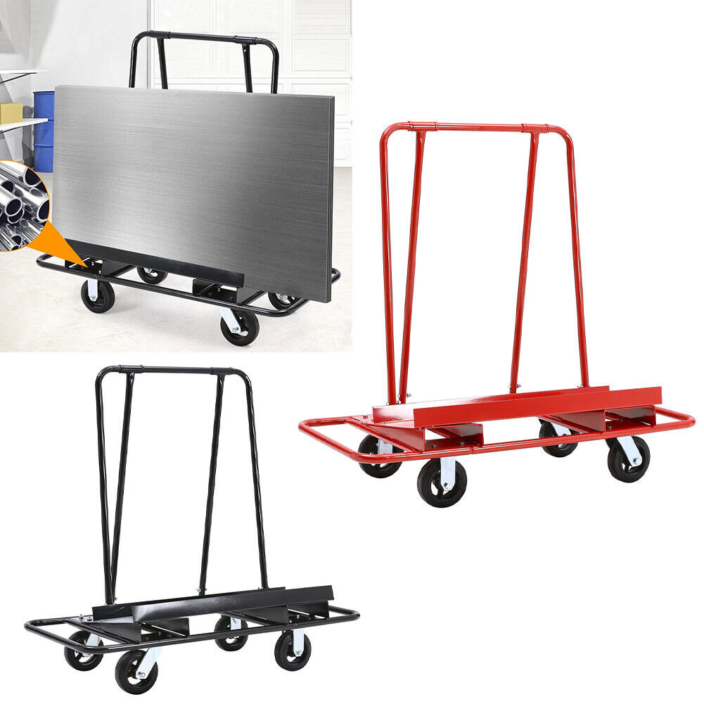 Drywall Sheet Transport Cart Heavy Duty Metal/Wood Panel Plaster Board ...