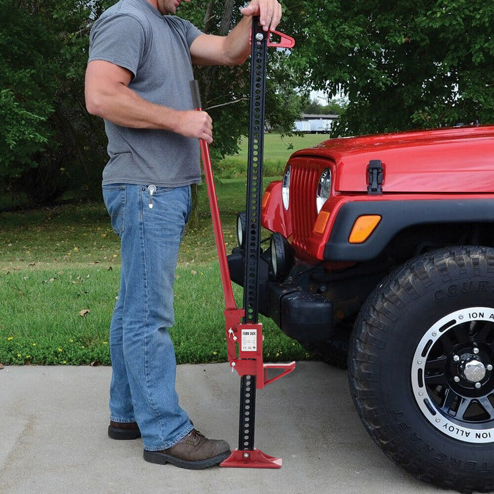 Hand Operated Farm Jack 60" High Lift 3 Tonne Tractor Off Road Farm Ja ...