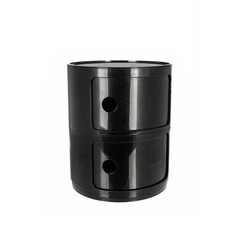 2/3/4/5 Drawers Round Storage Unit Bathroom Cabinet Cupboard Side Tabl ...