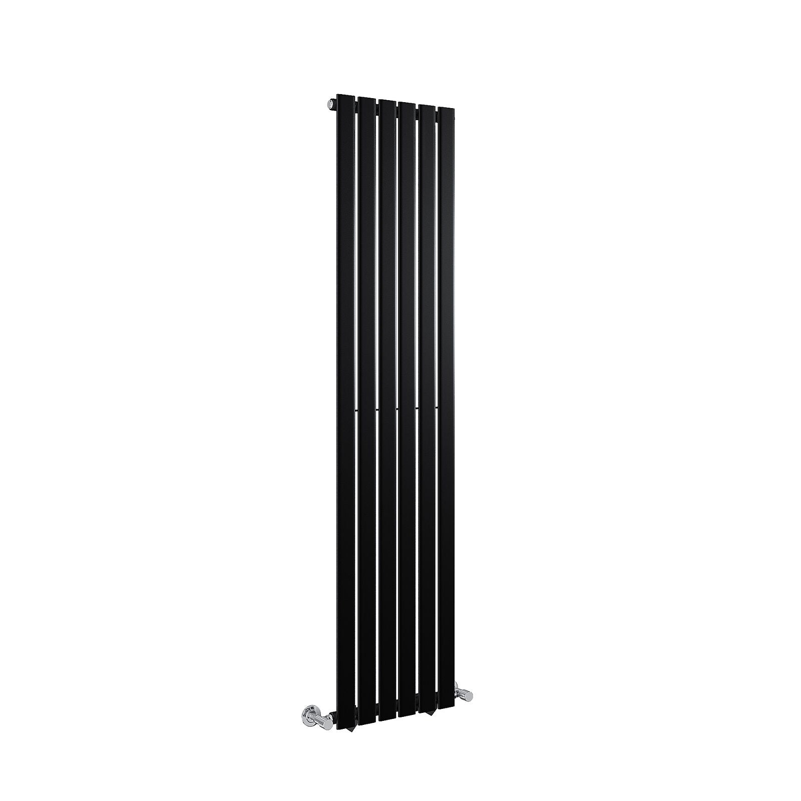 Vertical Radiator 1800 Black Flat Panel Central Heating Tall Upright M ...