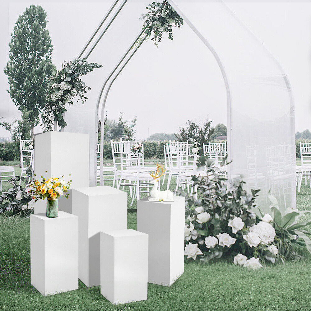 Large Plinth Cylinder Dessert Pedestal Wedding Cake Flower Display Sta ...