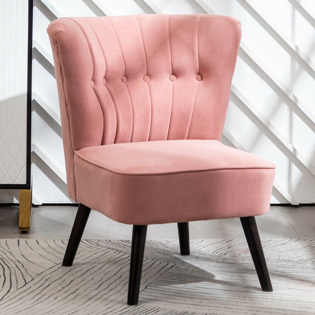 Scallop Shell Button Back Armchair Occasional Lounge Single Sofa Chair ...