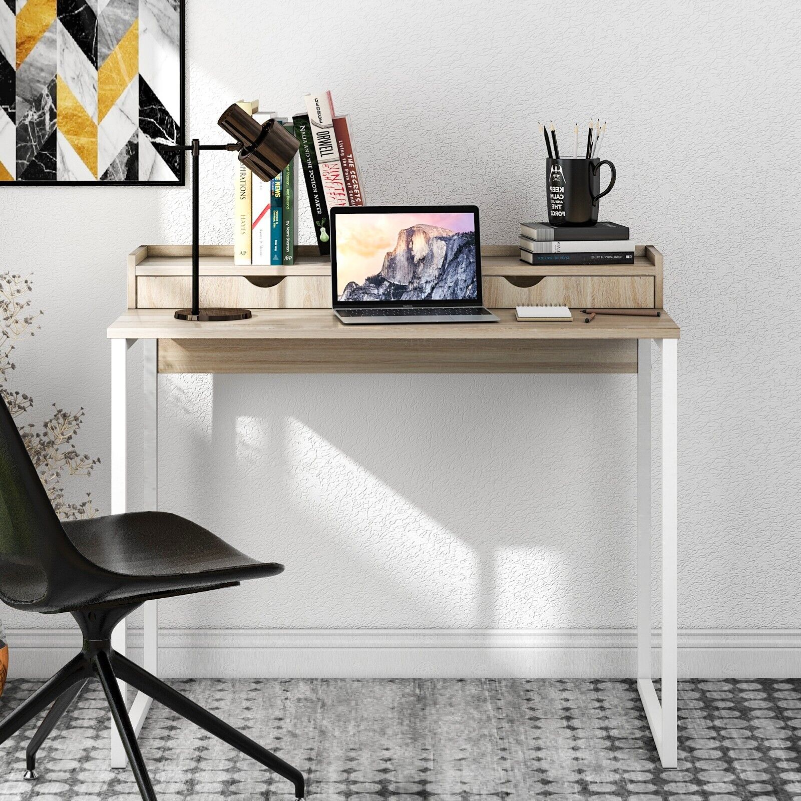 Computer Desk Dressing Table Work Table Home Office Table Retro Indust ...