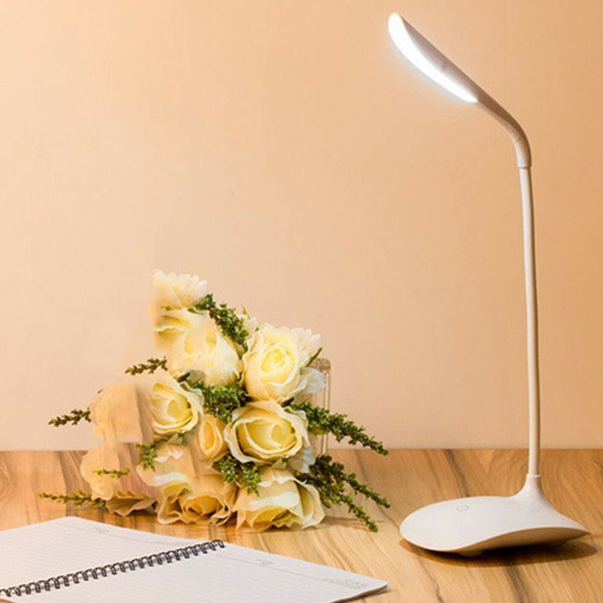 3 Modes Adjustable LED Desk Bedside Reading Lamp Table Study Light Tou ...