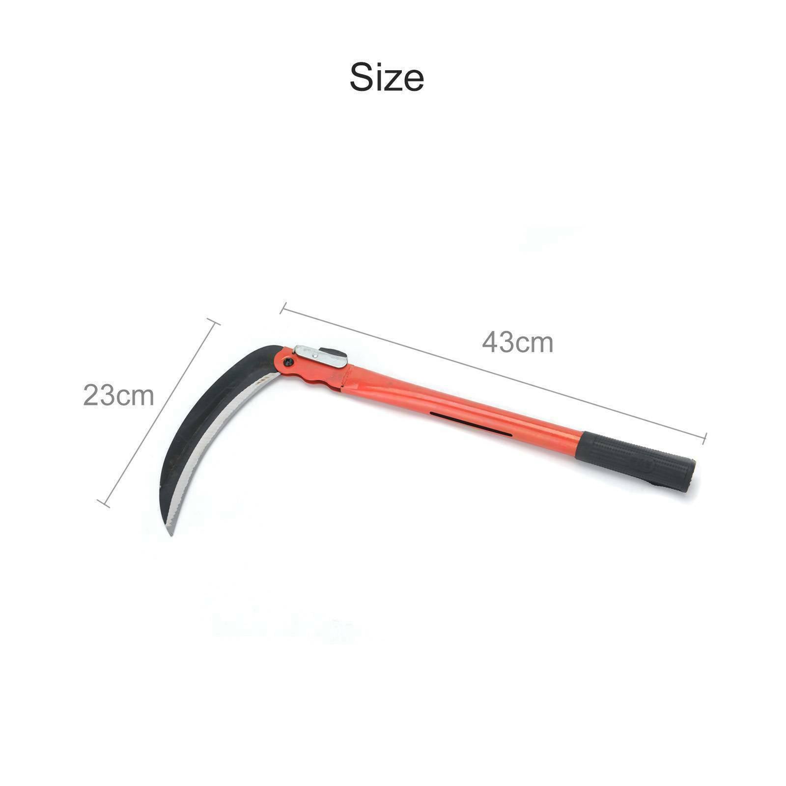 Steel Sickle Scythe Folding Handle Weed Slasher Cut Mowing Sickle Bush ...