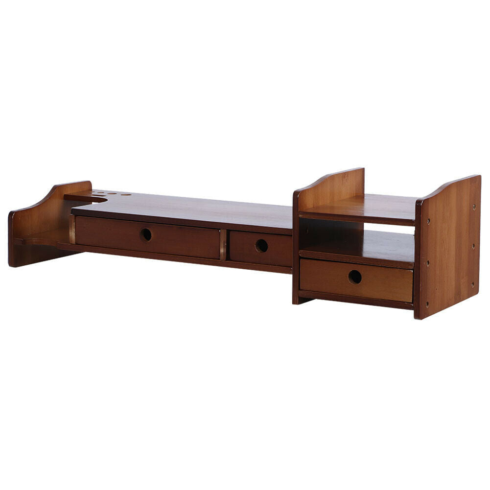 Monitor Stand PC Laptop Computer Screen Riser Tidy Desk Storage Shelf ...