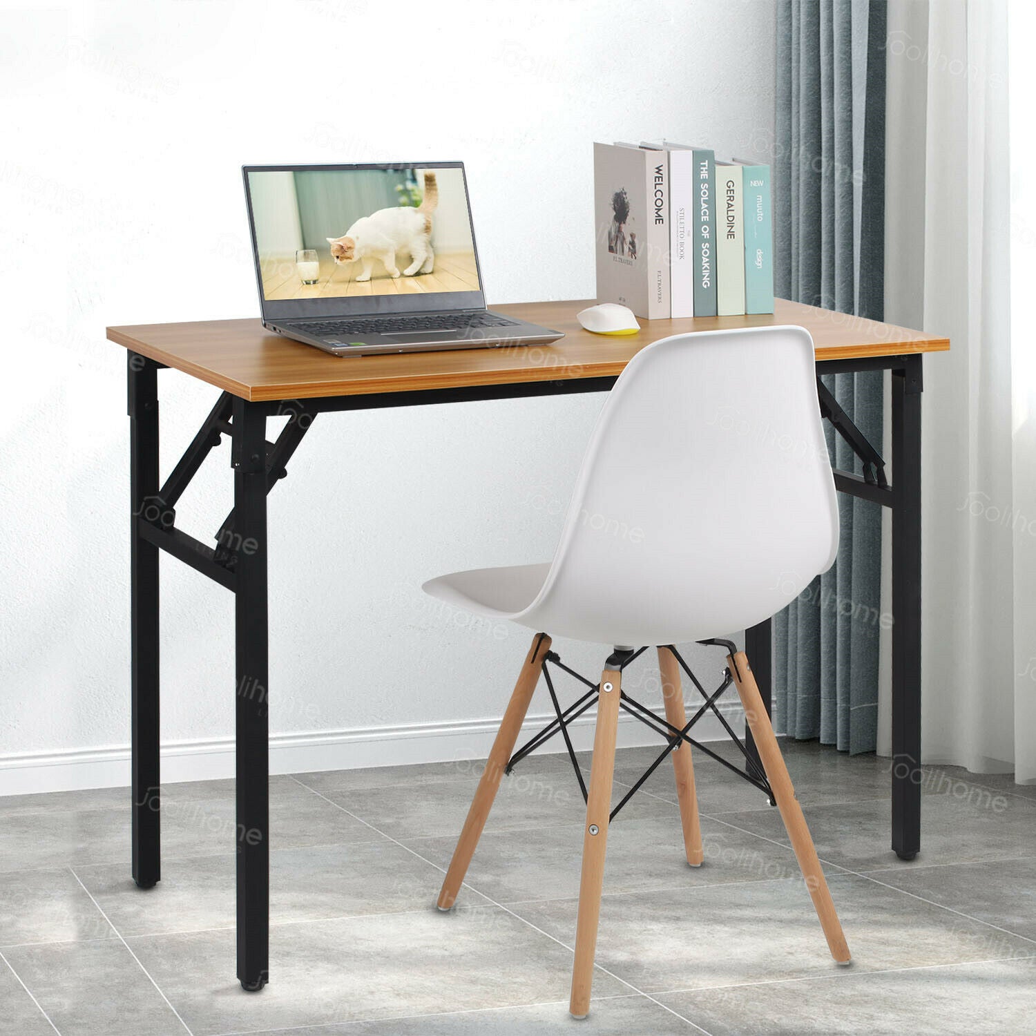 Folding study table wooden store