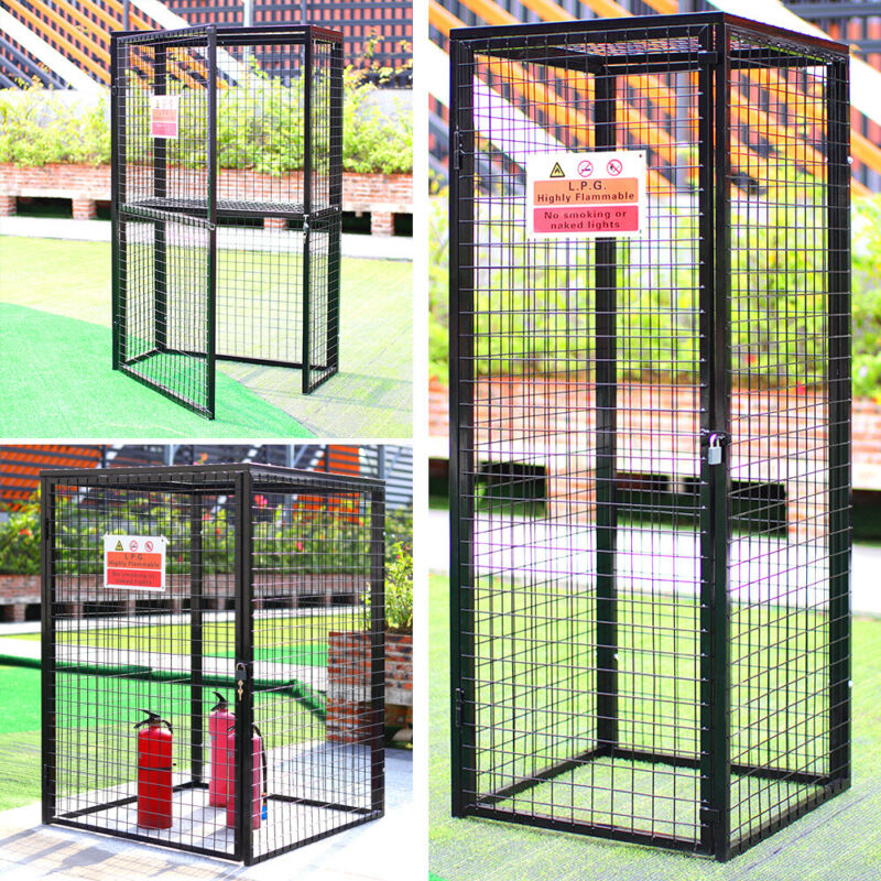 Gas Bottle Storage Cage Collapsible Cylinder Galvanised Steel Mesh Cag ...