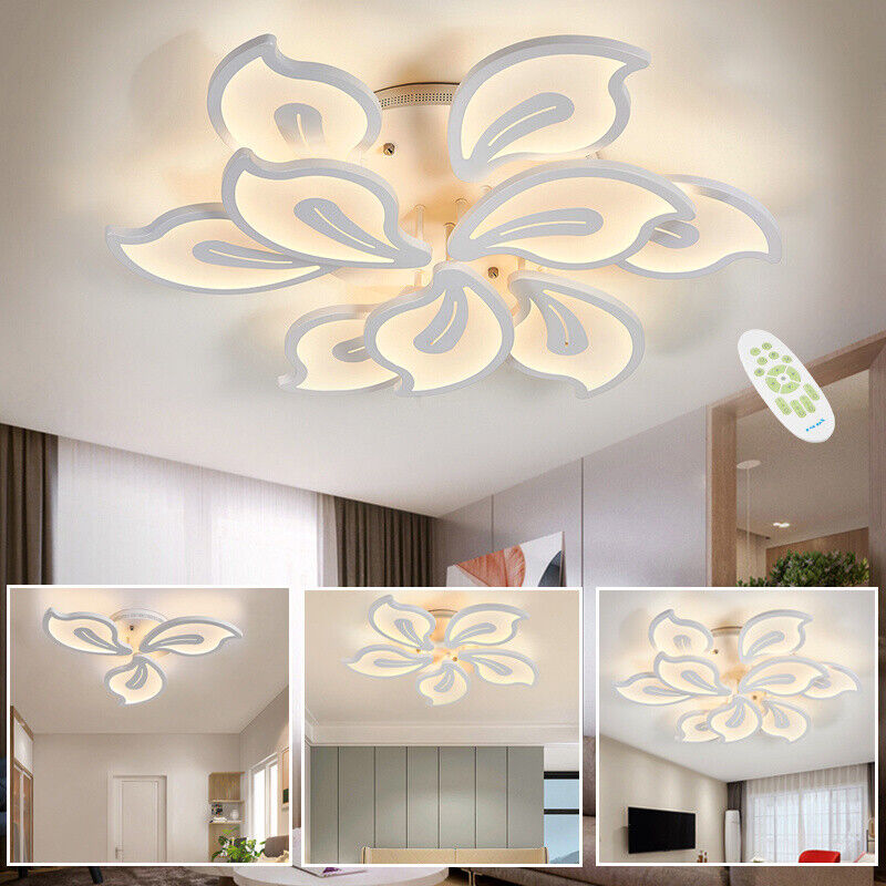 Aluminum&Acrylic Flower Shape Ceiling Light Lamp LED Chandelier Living ...