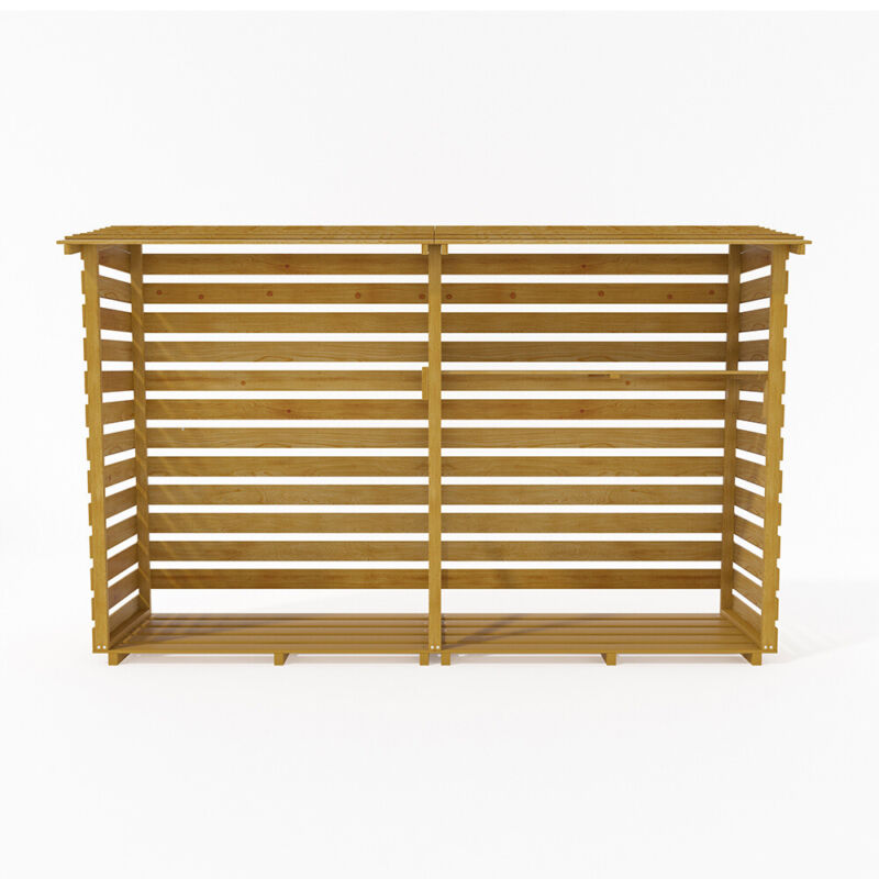 Outdoor Fir Wood Log Store Stack Holder Firewood Rack Garden Storage S ...