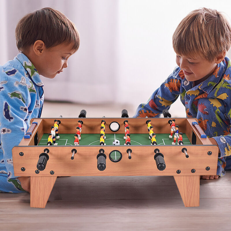 27'' Football Table Top Football Soccer Kids Family Game Toy Set Woode ...