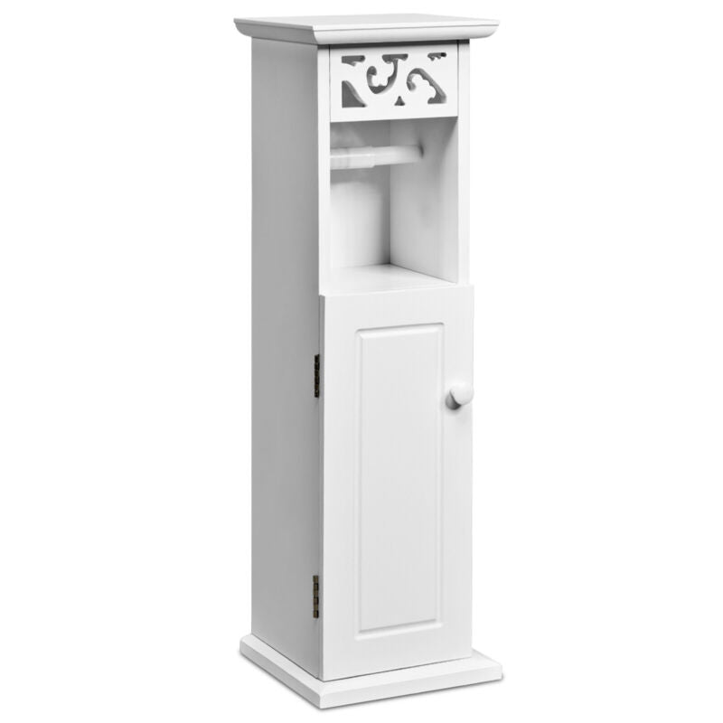 3 Tier Toilet Roll Storage Unit Free-Standing Bathroom Cabinet Space S ...