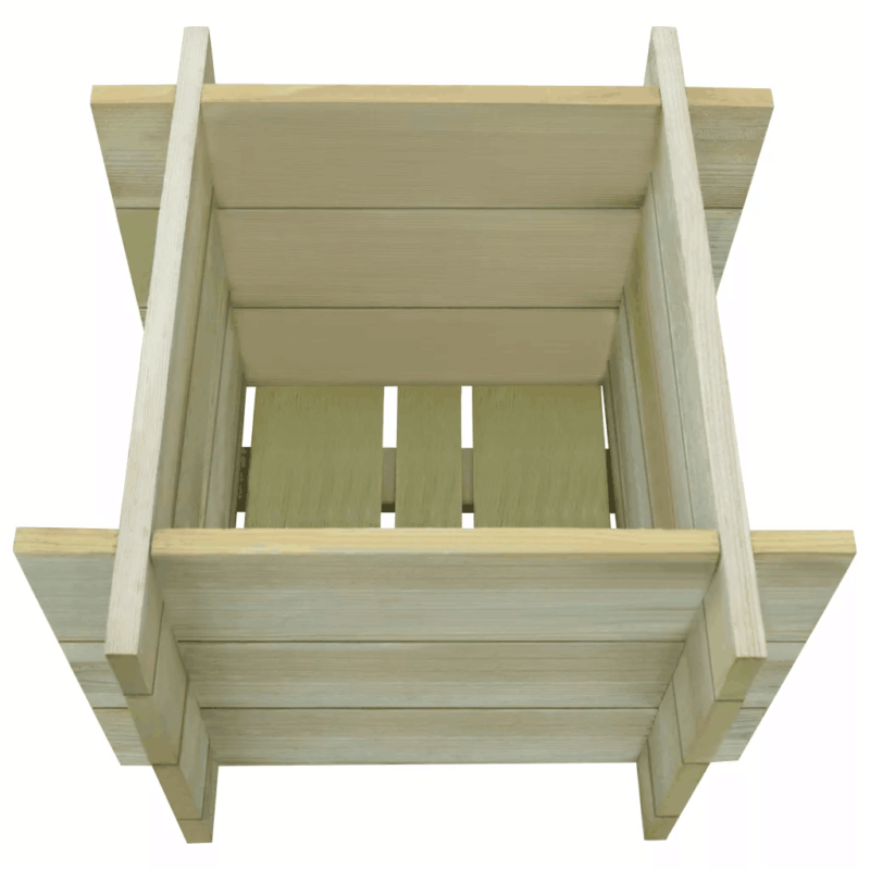 Garden Raised Vegetable Bed Impregnated Pinewood Plant Flower Pot Box ...